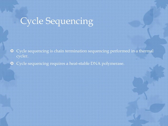 Dna sequencing AND ANALYSIS | PPT