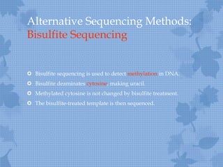 Dna sequencing AND ANALYSIS | PPT