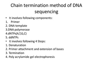 Dna sequencing | PPTX