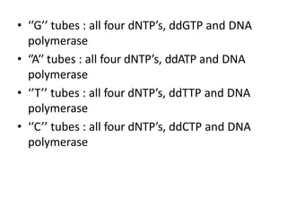 Dna sequencing | PPTX