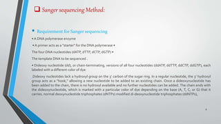 DNA SEQUENCING by sanger method.pptx
