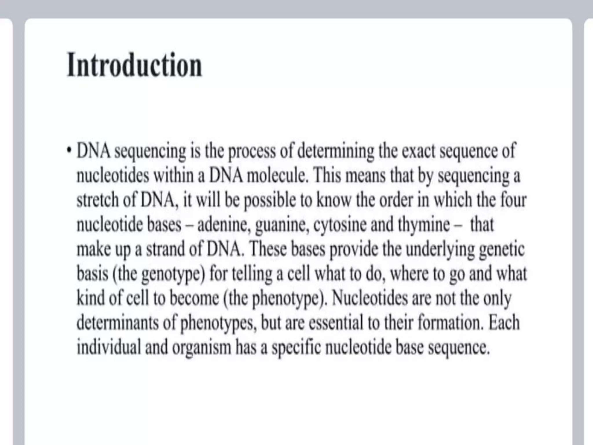 DNA sequencing.pptx | Genetics | Science