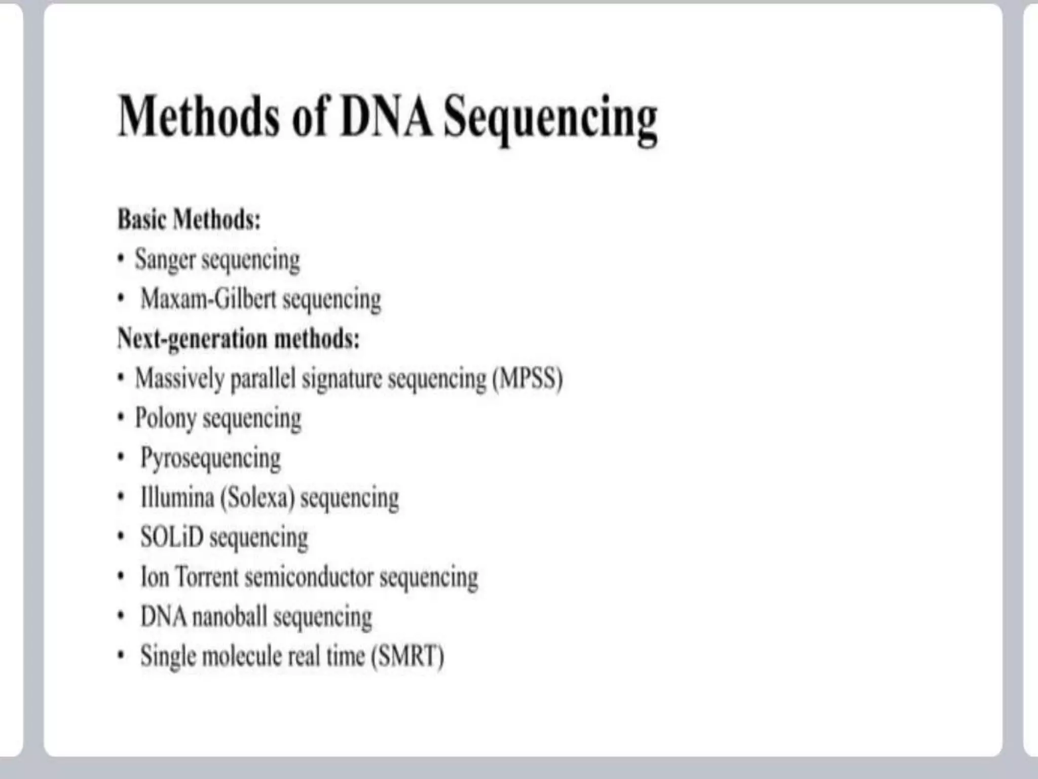 DNA sequencing.pptx | Genetics | Science
