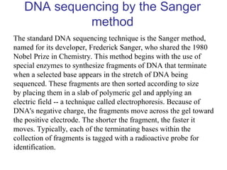 DNA sequencing.ppt...................... | PPT