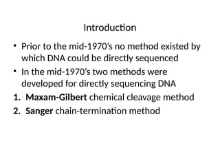 Molecular biology microbiology DNA sequencing.pptx