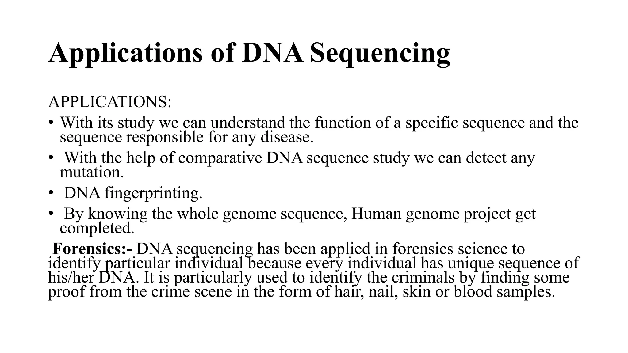Dna sequencing | PPTX