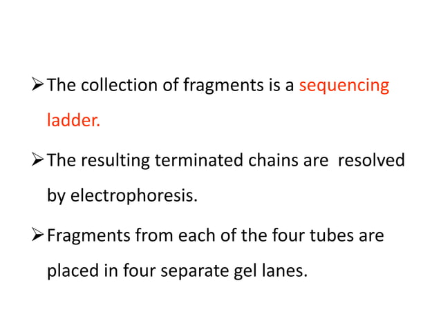 Dna sequencing and its types | PPTX | Chemistry | Science