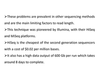 Dna sequencing and its types | PPTX