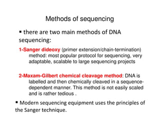 Dna sequencing | PDF