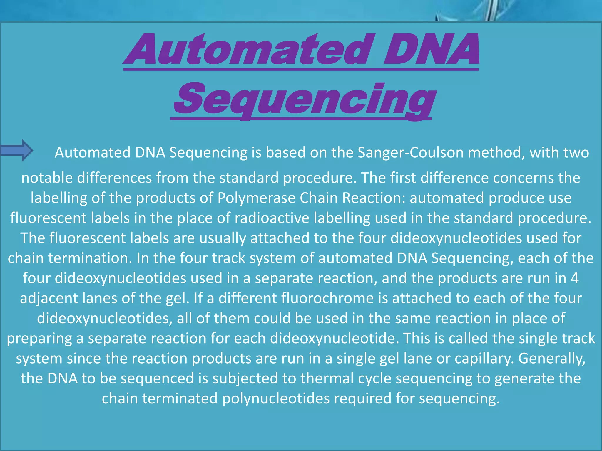 Dna sequencing | PPTX