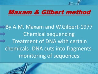 Dna sequencing | PPTX