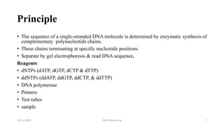 Dna sequencing methods | PPTX