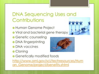 Dna sequencing pp | PPTX