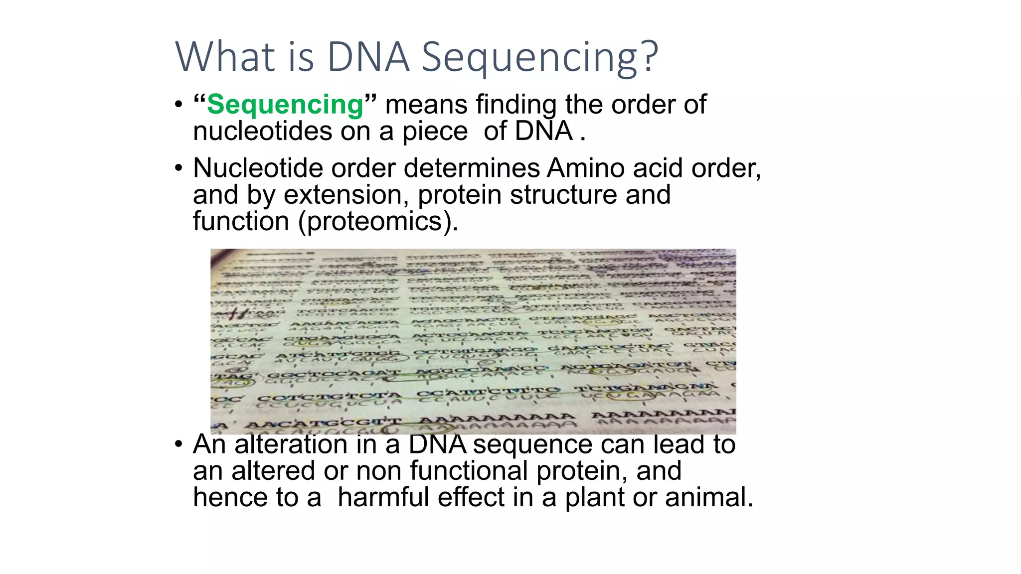 Dna sequencing techniques | PPTX