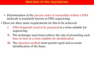 Dna sequening | PPTX