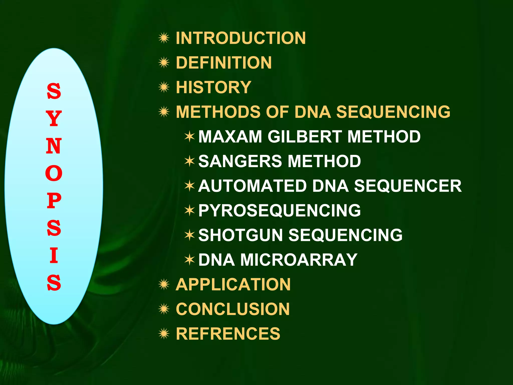DNA sequencing by kk sahu sir | PPT