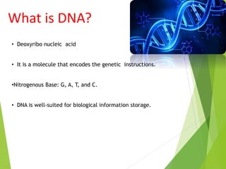 Dna storage | PPTX