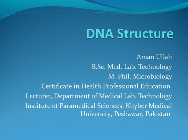 Structure of DNA | PPT