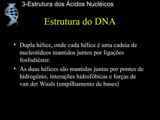 Apresentação de estrutura do DNA, RNA e enzimas | PPT
