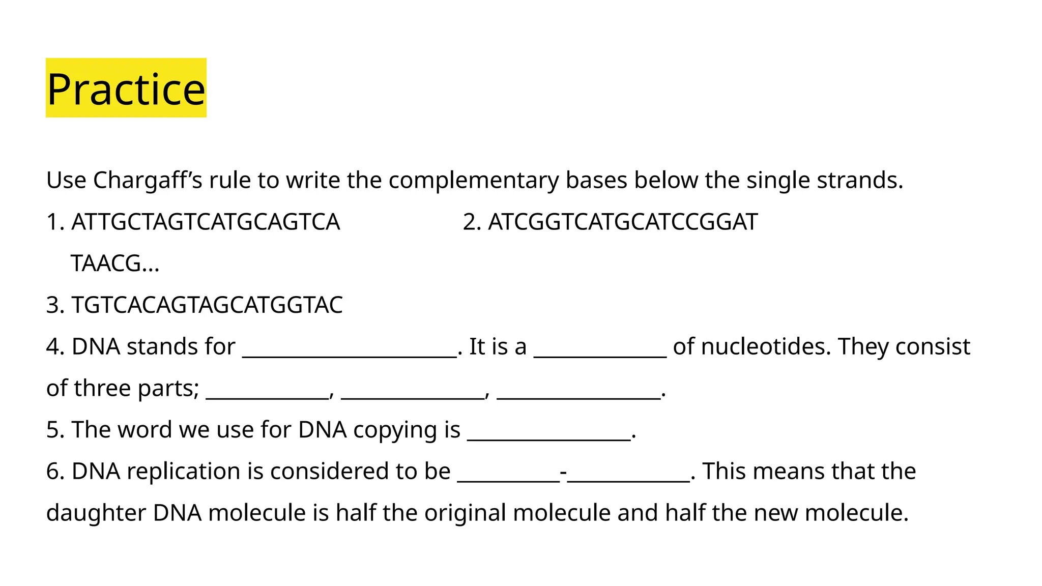 High School Biology DNA Structure & Replication Notes.pptx