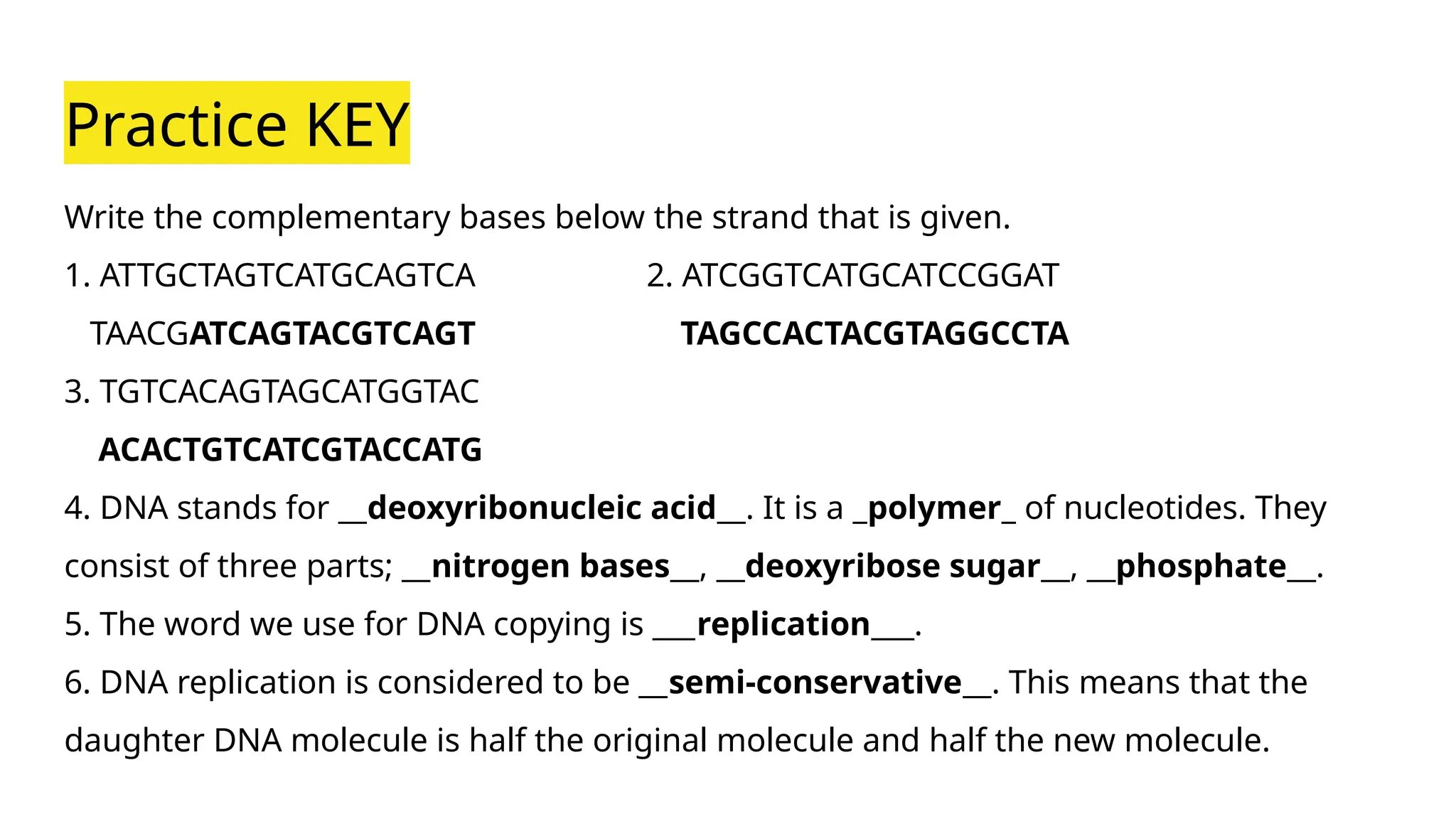 High School Biology DNA Structure & Replication Notes.pptx