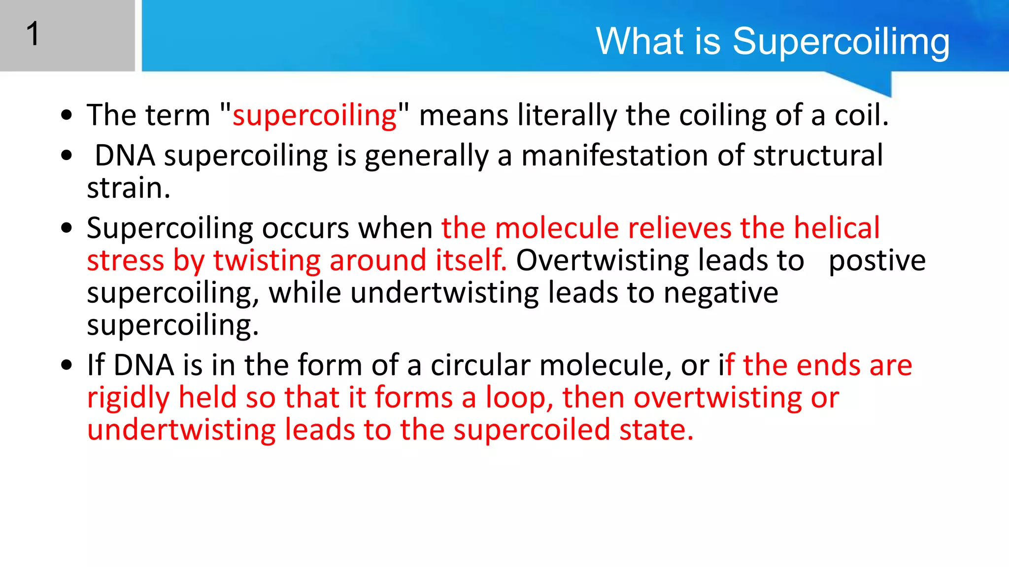 DNA Supercoiling | PPTX