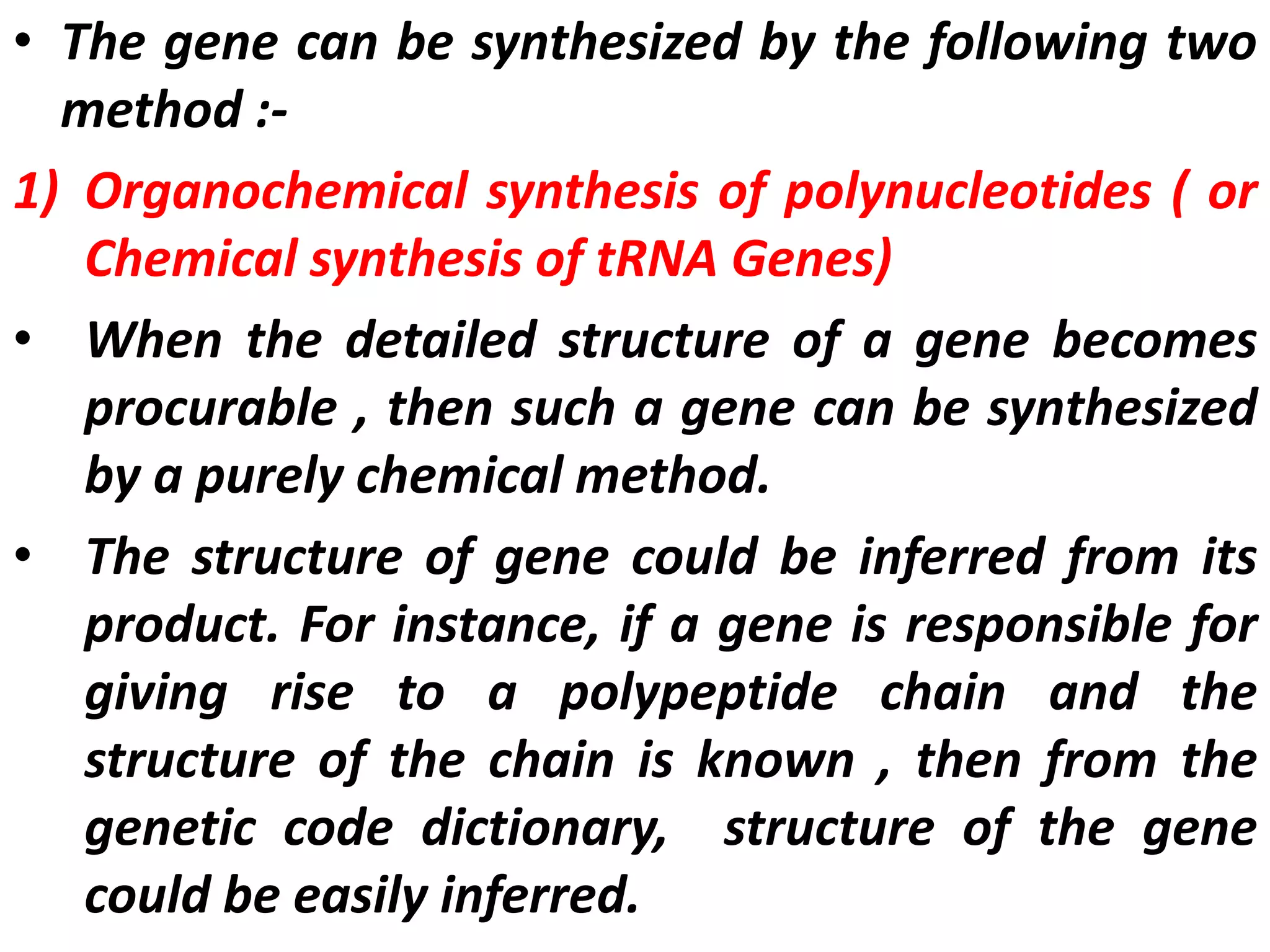 Dna synthesis & sequencing | PPTX
