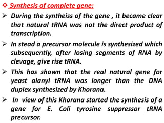 Dna synthesis & sequencing | PPTX