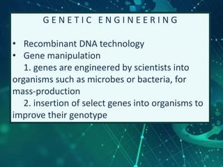 DNA Technology 2: Genetic Engineering | PPTX