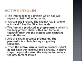 Insulin as therapeutic protein. | PPTX