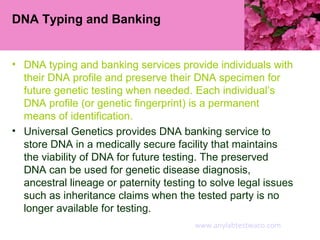 DNA Testing | PPT | Pregnancy | Reproductive Health
