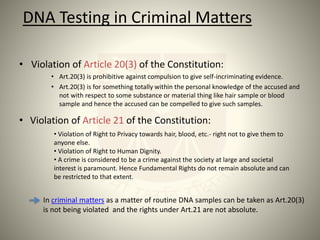 DNA Testing in Civil and Criminal Matters.pptx