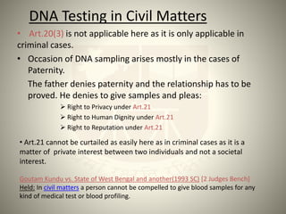 DNA Testing in Civil and Criminal Matters.pptx