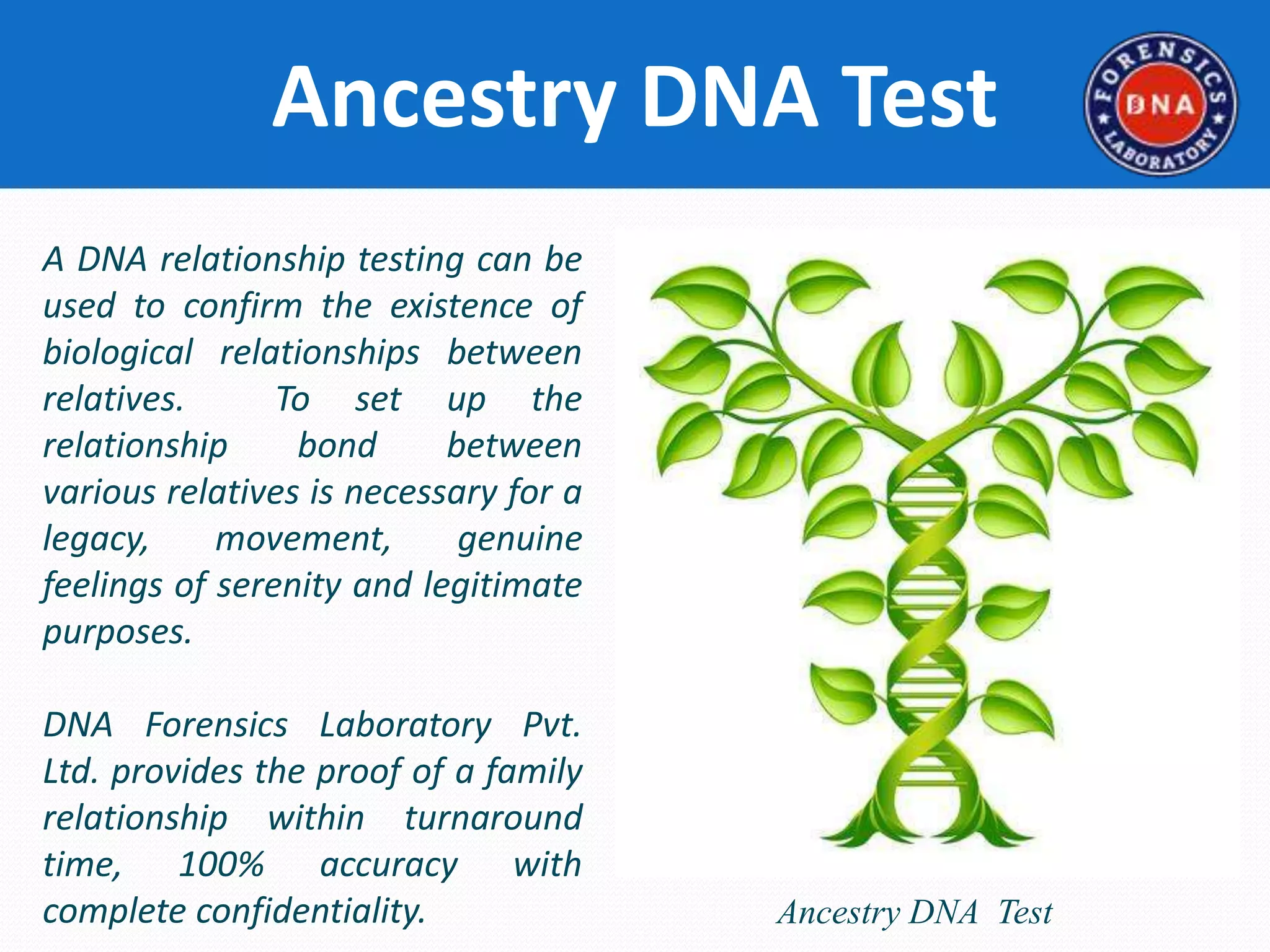 Dna test in India | PPT