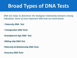 Dna test in India | PPT
