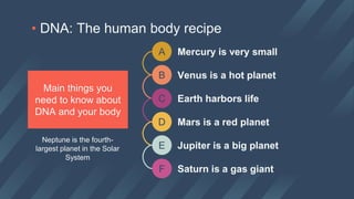 DNA_ The Human Body Recipe Infographics by Slidesgo.pptx