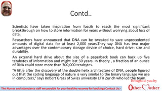 Dna the next big thing in data storage | PPTX