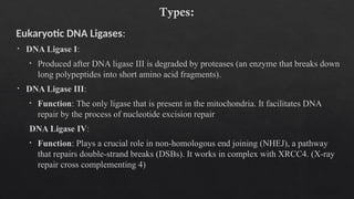 DNA Topoisomerases and Ligase enzymes of replication | PPTX