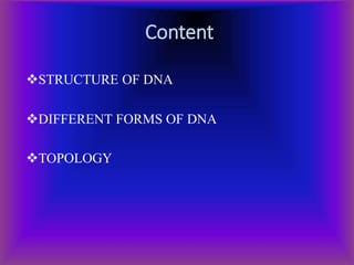 Dna topology | PPTX