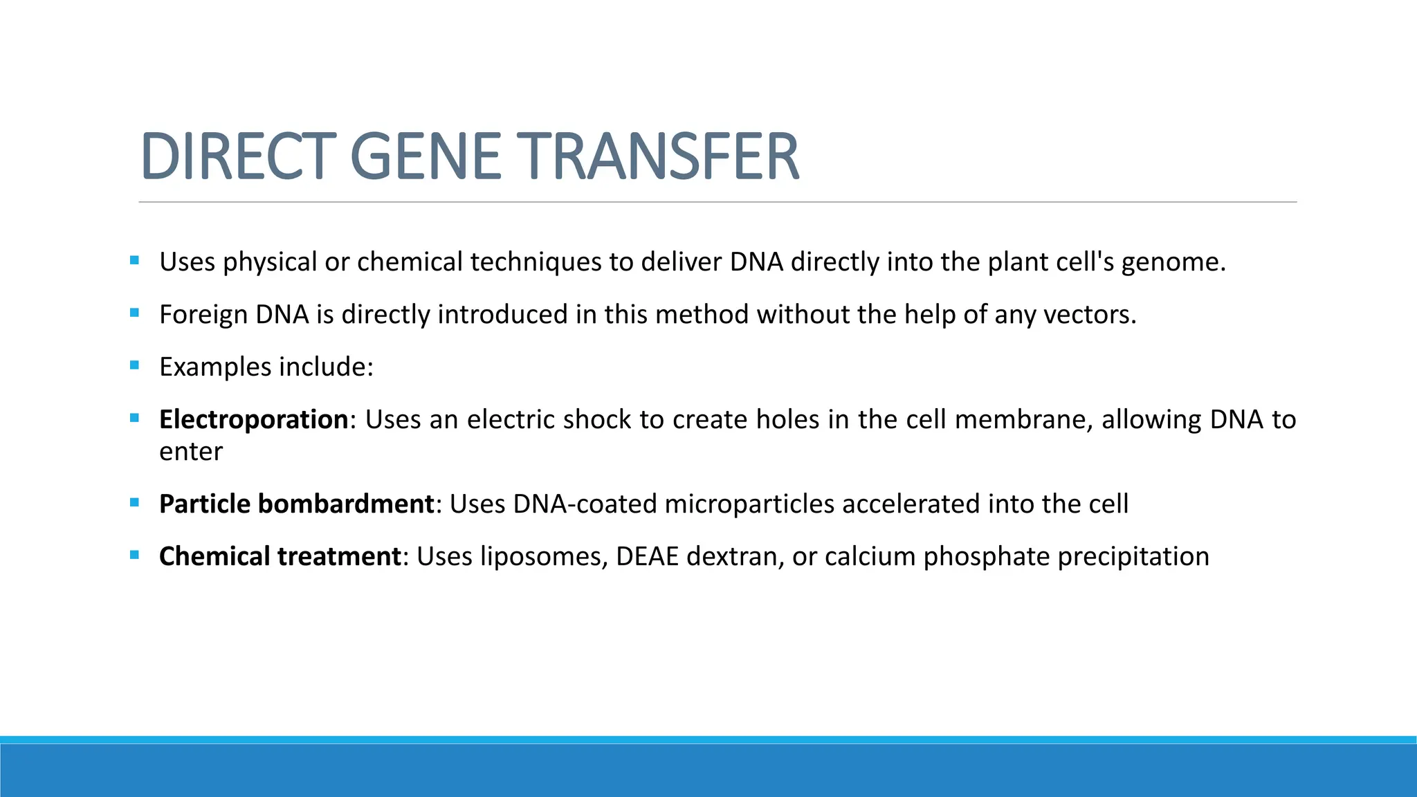 METHODS IN GENE TRANSFER TECHNIQUES | PDF