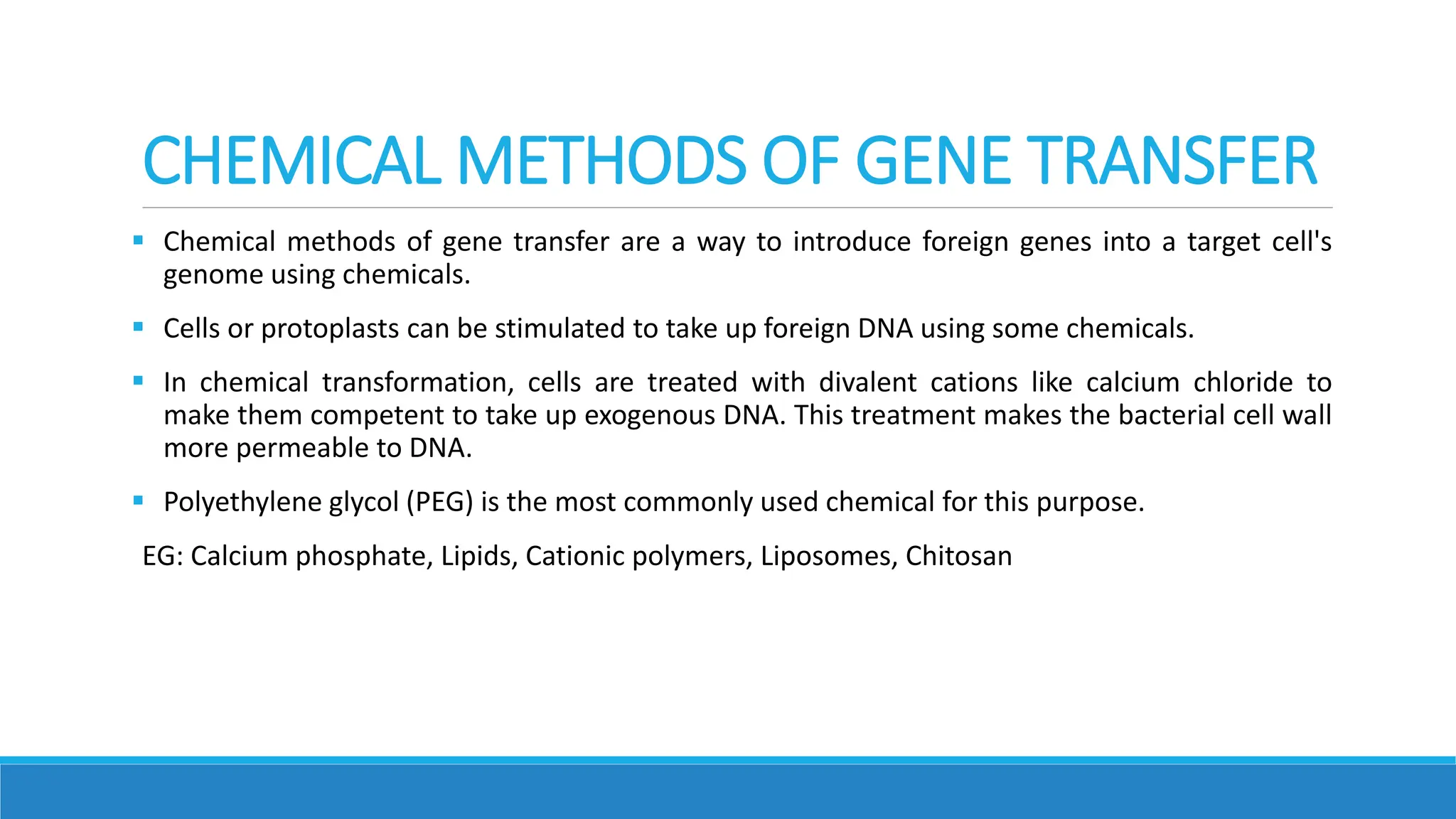 METHODS IN GENE TRANSFER TECHNIQUES | PDF