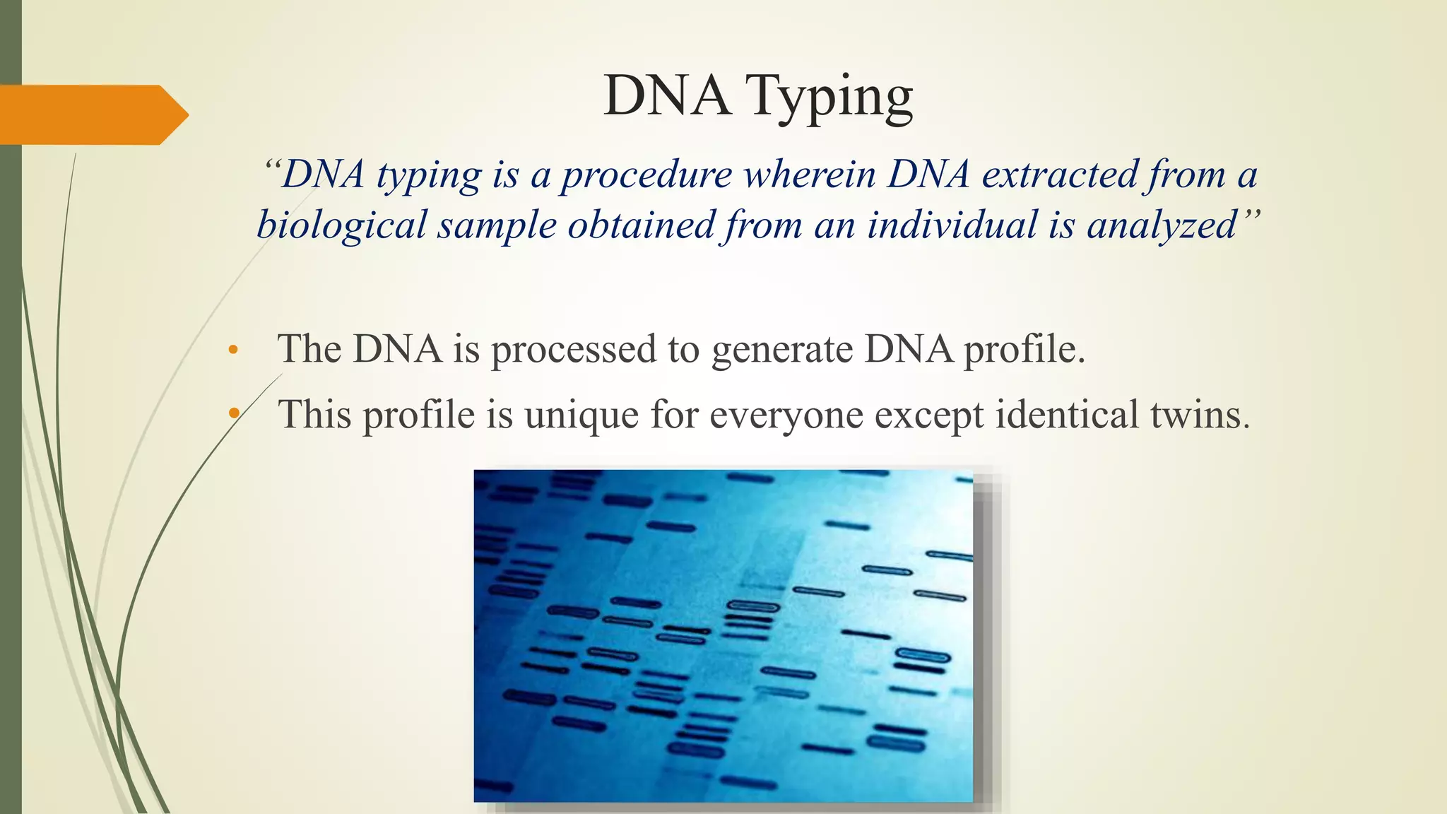 Dna typing methods | PPTX