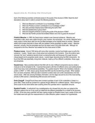 Dna vid lesson plan | DOC