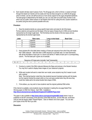 Dna vid lesson plan | DOC