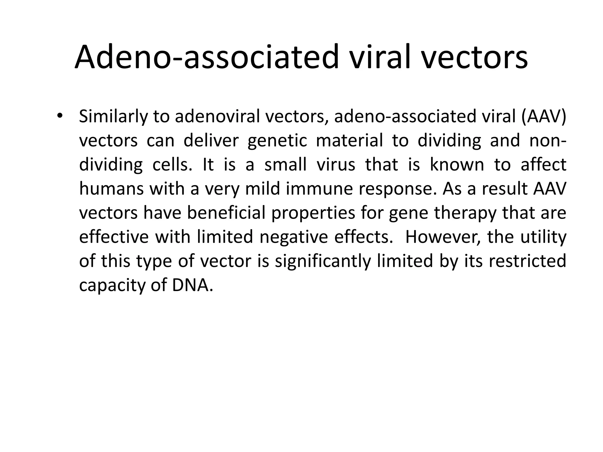 Group of Dna viruses and viral vectors | PPTX