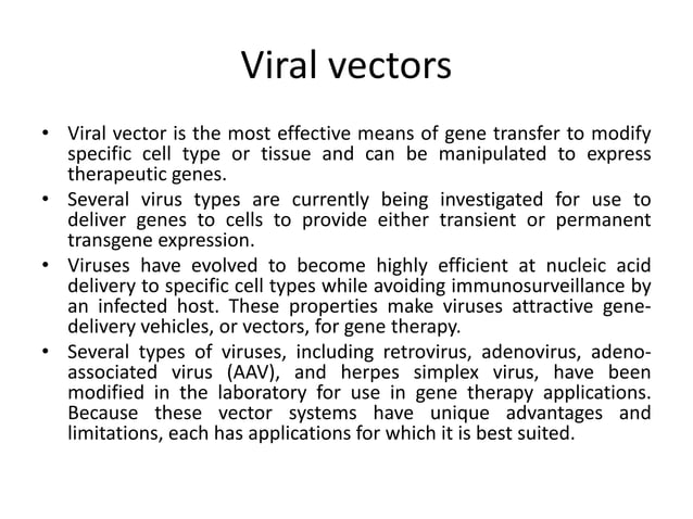 Group of Dna viruses and viral vectors | PPT