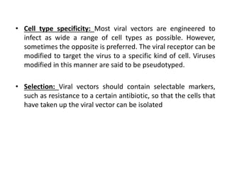 Group of Dna viruses and viral vectors | PPTX