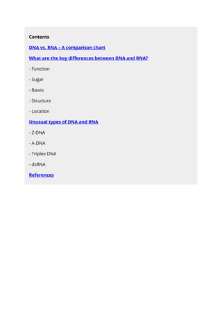 DNA vs. RNA 5 Key Differences and Comparison.pdf