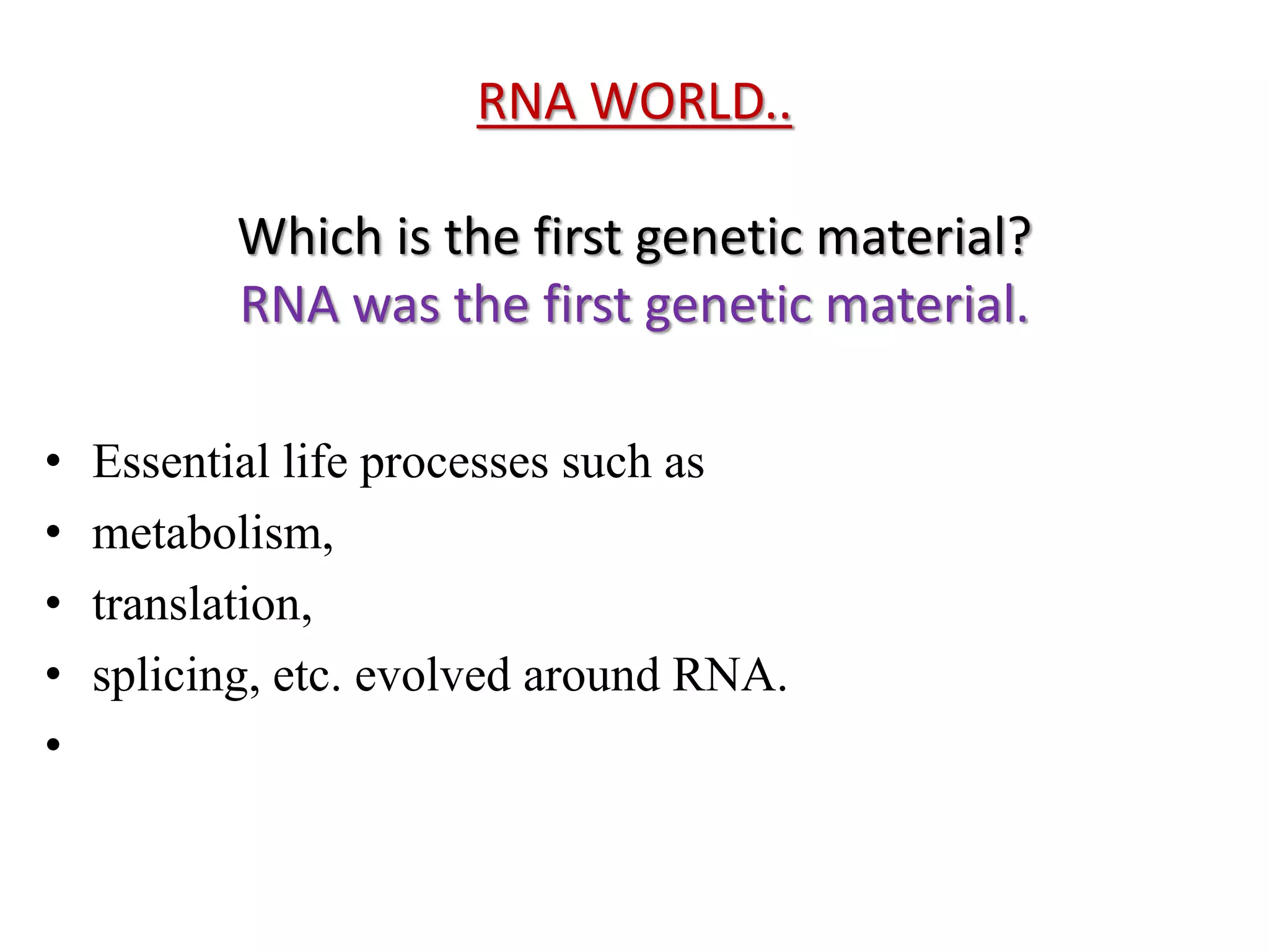 DNA verses RNA | PPTX