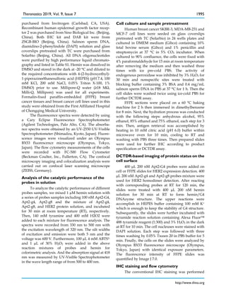 Dnazyme catalyzed tyramide depositing reaction for in situ imaging of ...